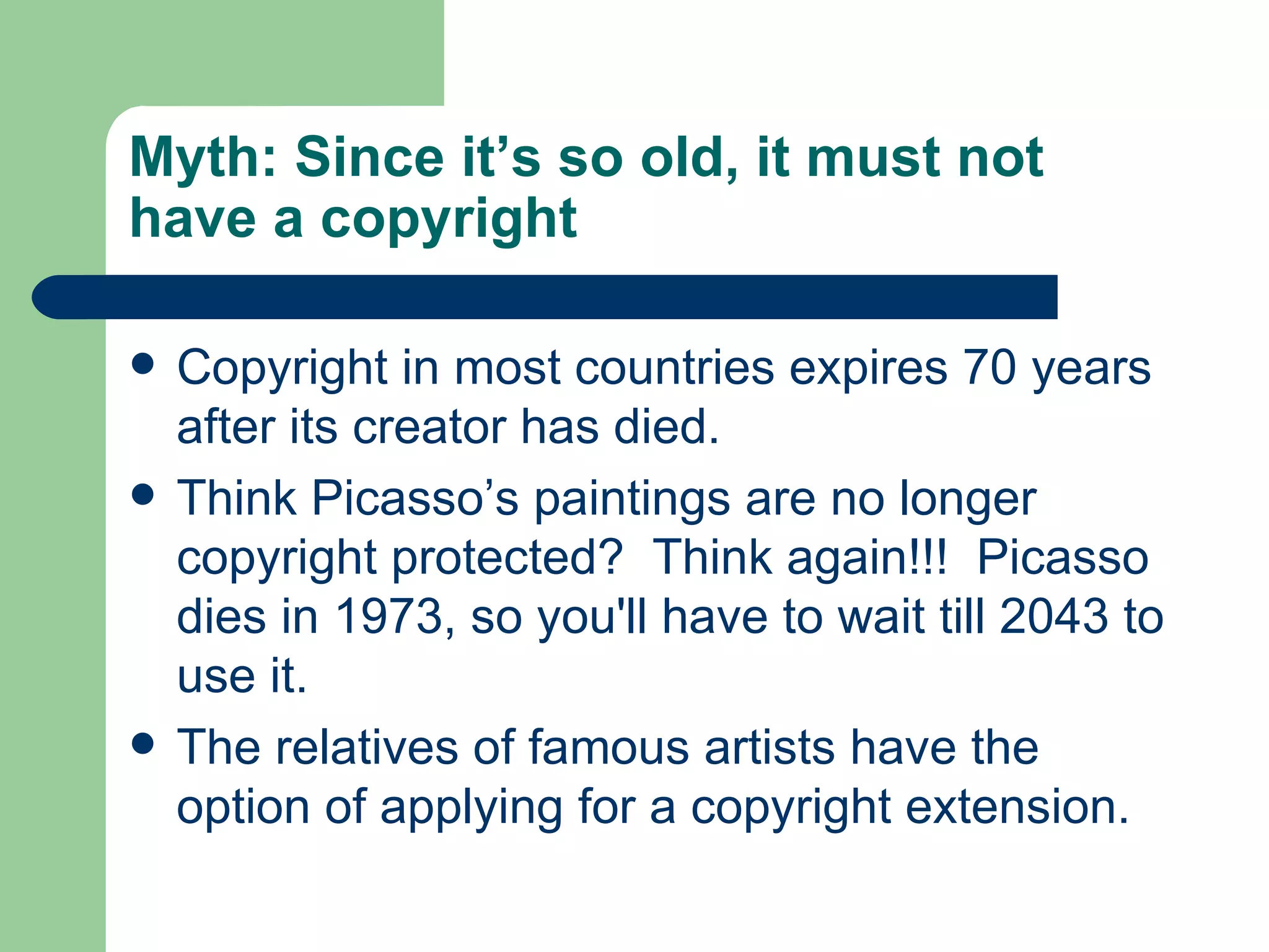 Fair use myths | PPT