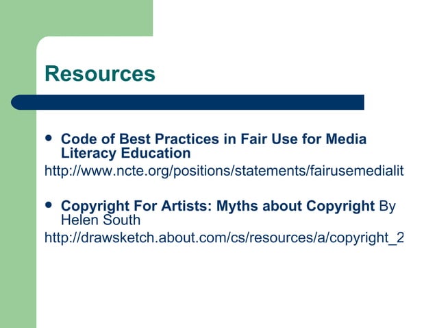 Fair use myths | PPT