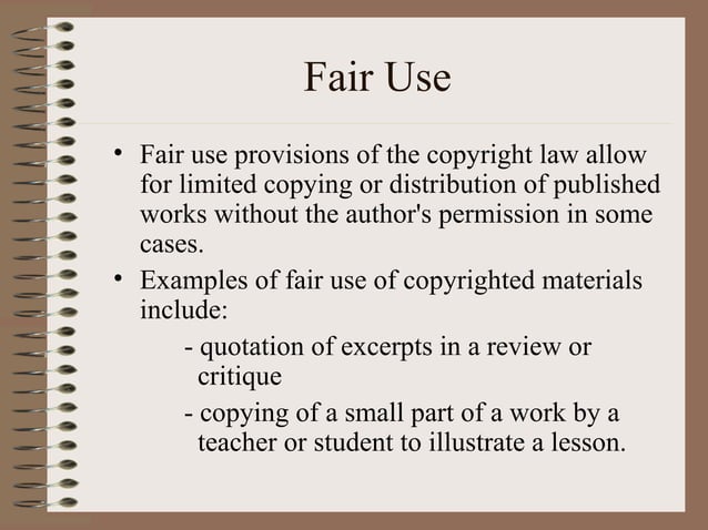 Fair use presentation la francis | PPT