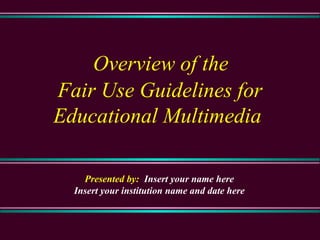 Fair use slideshow | PPT