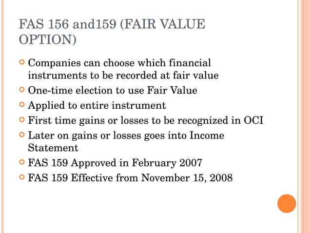 FAS 157 Mark-to-Market Accounting | PPT