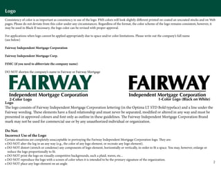 Fairway brand standards | PDF