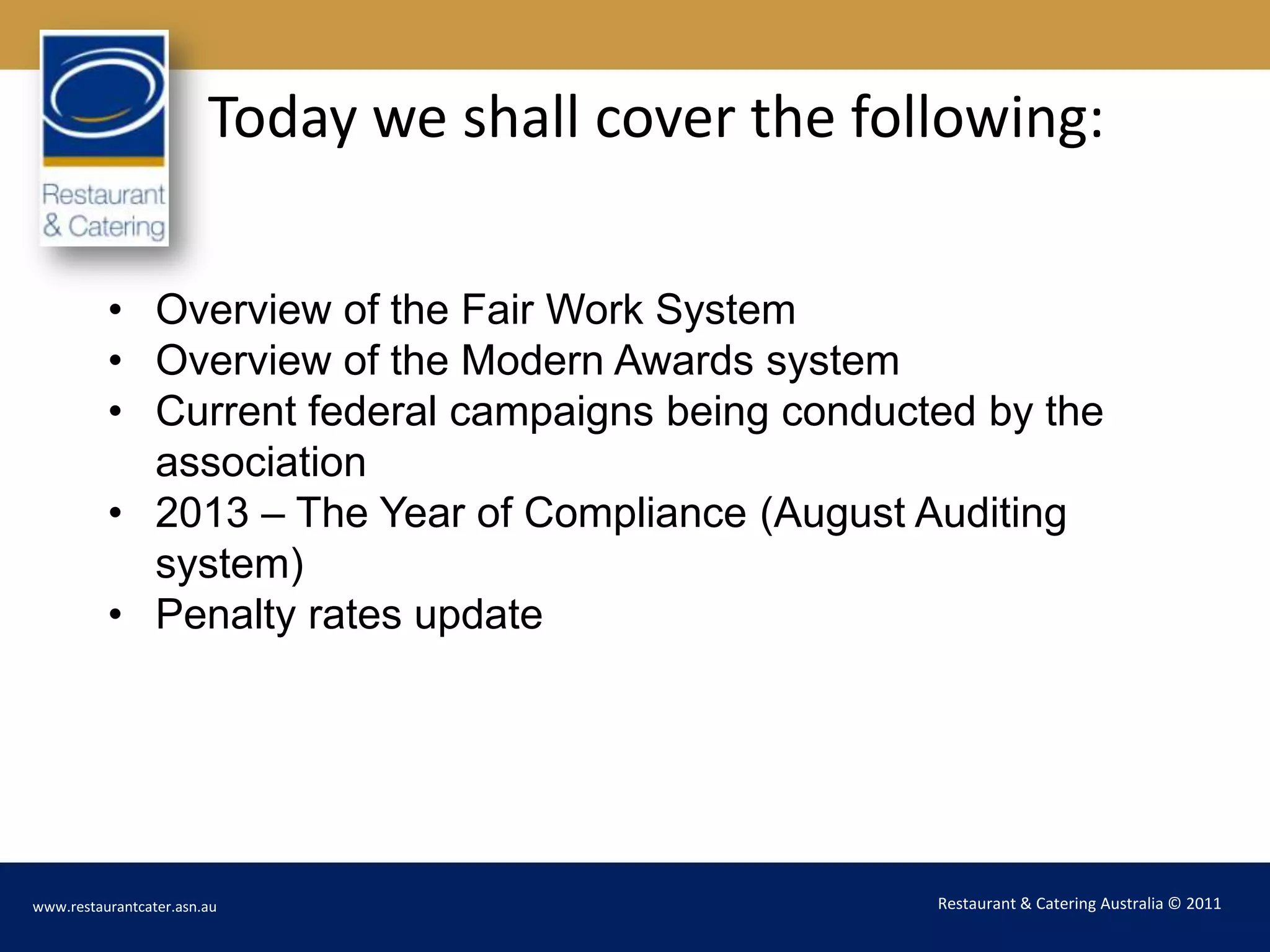 Fair Work Presentation April 2013 | PPT