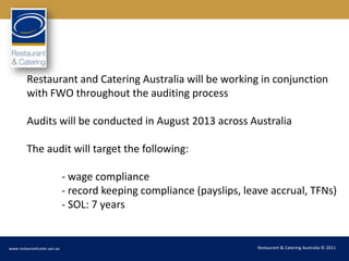 Fair Work Presentation April 2013 | PPT | Business Accounting & Finance ...