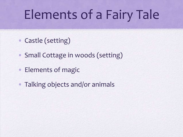 Fairy tales | PPT