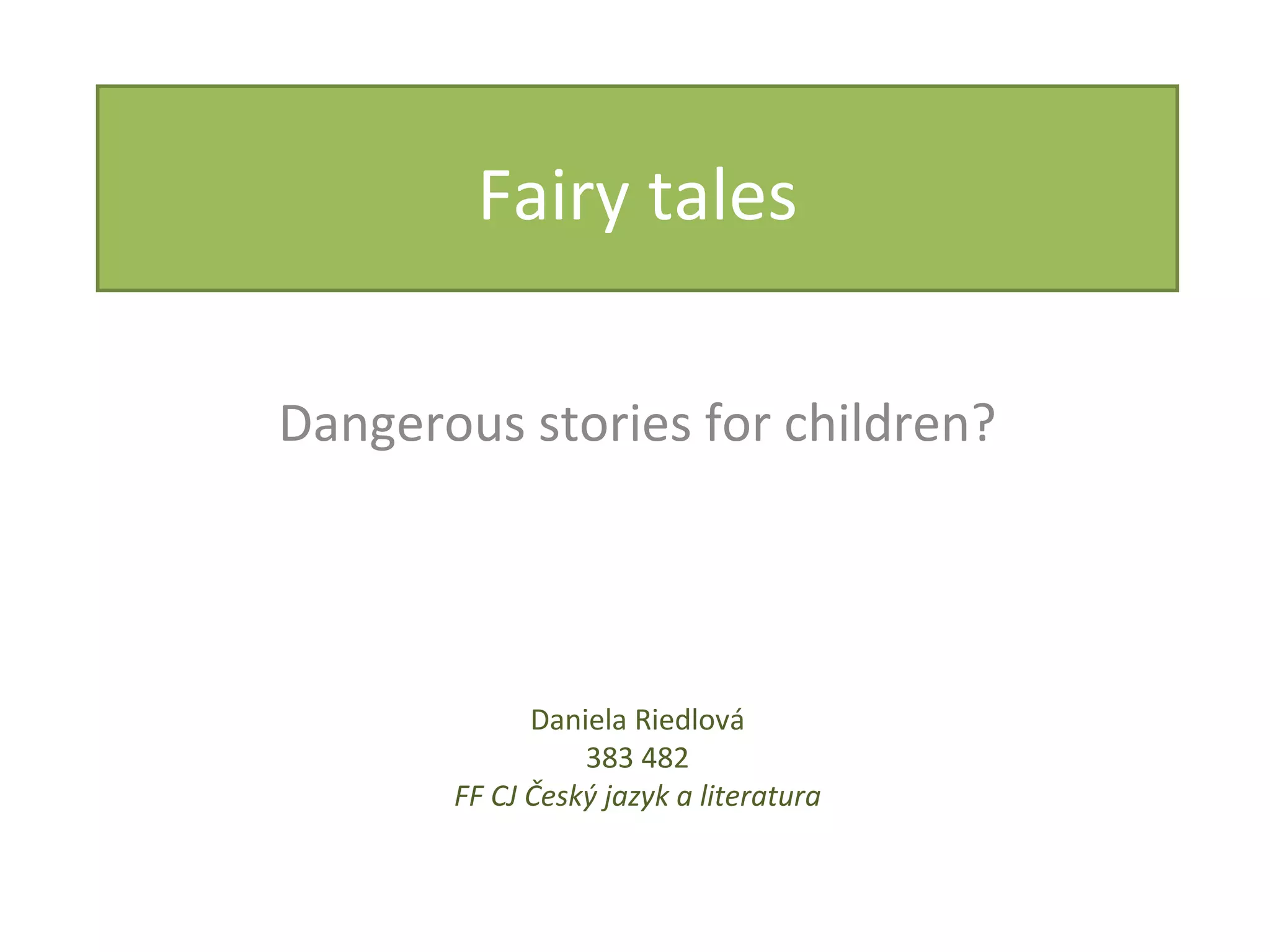 Fairy tales | PPT