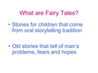 Fairy tales | PPT