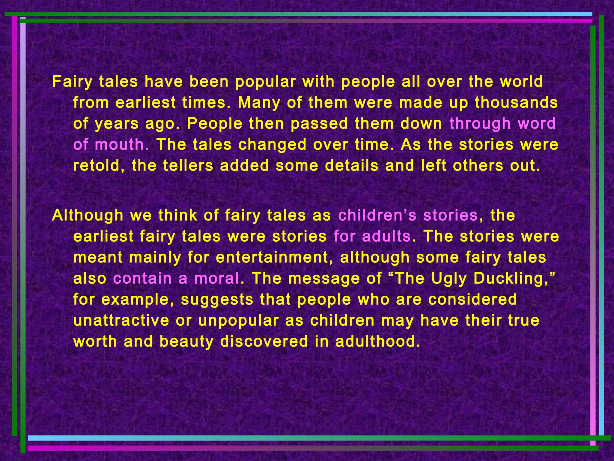 Fairy tales | PPT