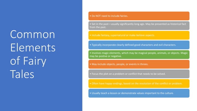 Fairy tales and plot lines | PPT