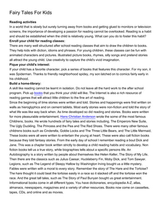 Fairy Tales For Kids | PDF | Family/Children | Genres