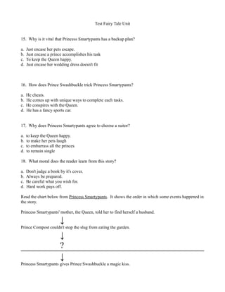 Fairy tale test | PDF | Family and Relationships