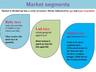 toy market segments | PPT