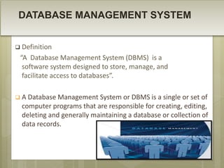 Database Management | PPT