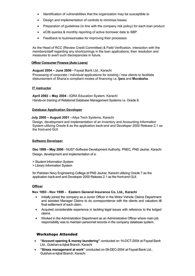 Faisal Aftab Cv | DOC