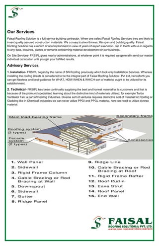 Roofing Sheets and Accessories By Faisal Roofing Solution (I) Private ...