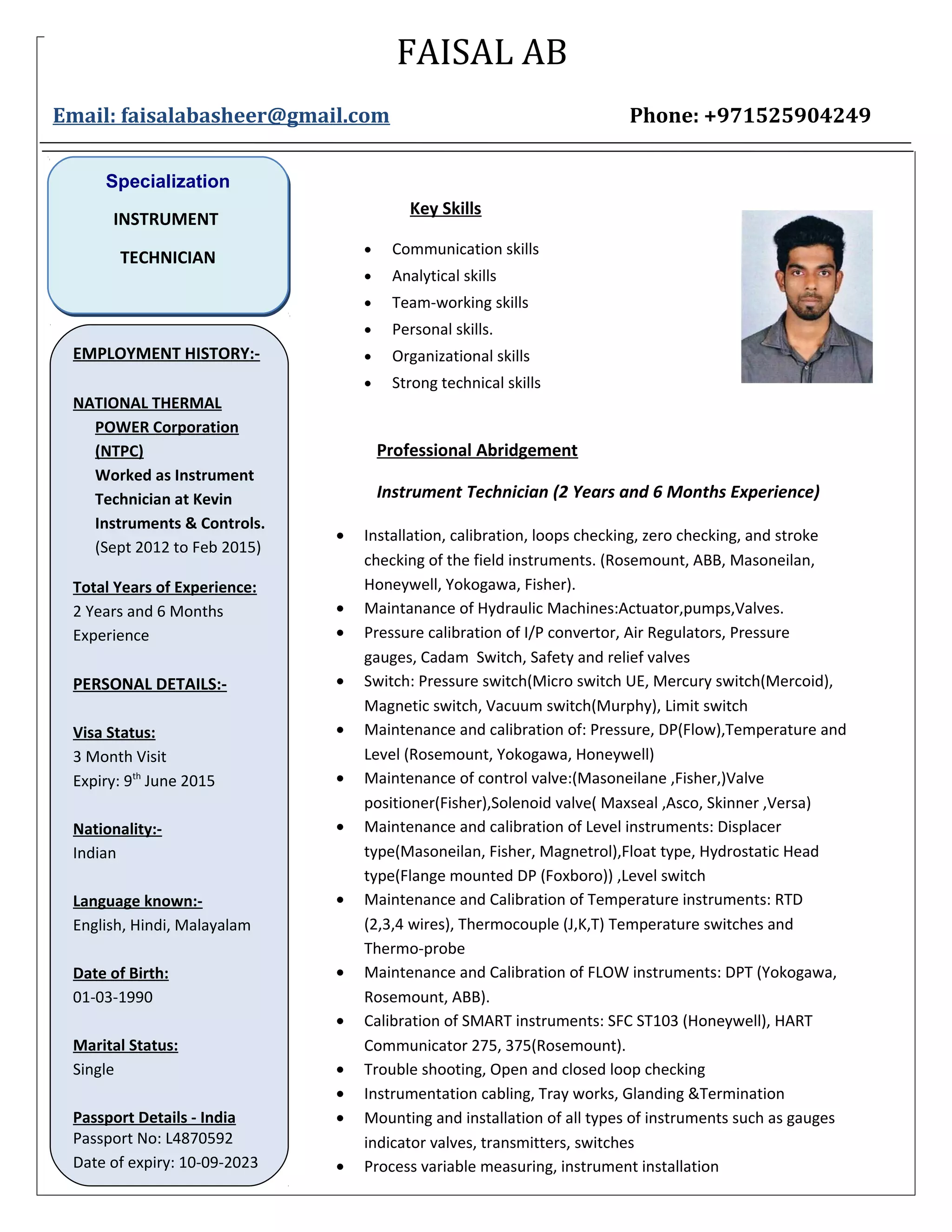 Faisal resume (1) | DOC
