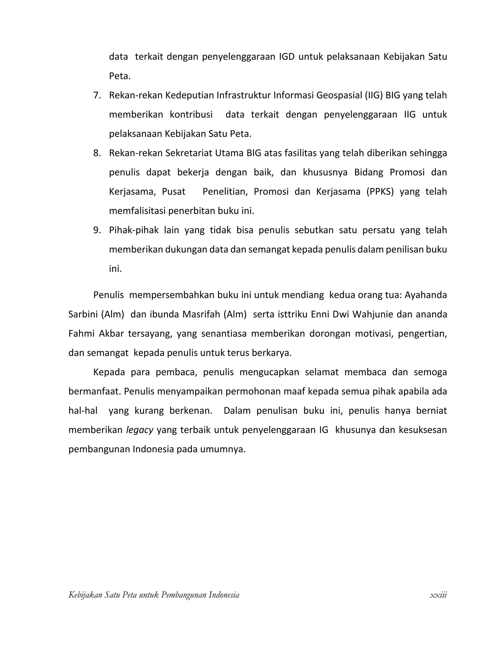 Kebijakan Satu Peta Untuk Pembangunan Indonesia | PDF