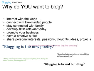 FAI Blogging Bootcamp | PPT | Internet | Computing