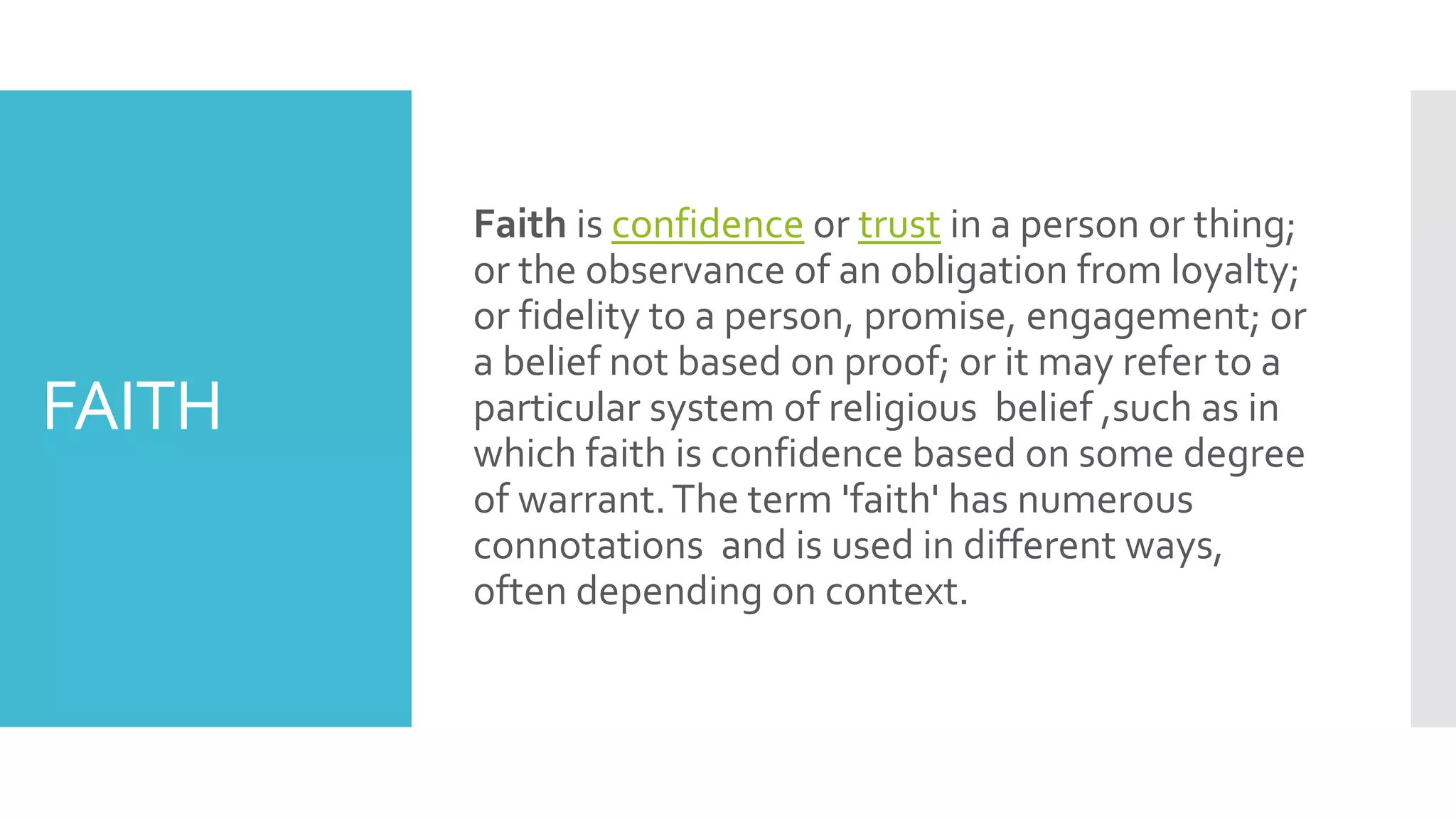 Faith | PPTX