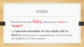 Faith.Mary the model of faith. we can learn from her | PPT