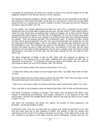 Faith in-predestination-qada-wa- qadar | PDF