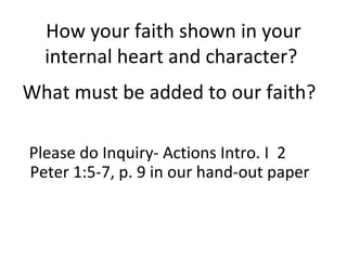 Faith and Character | PPT