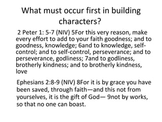 Faith and Character | PPT
