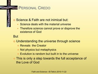 Faith and science | PPTX