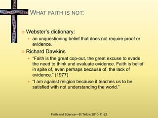 Faith and science | PPTX