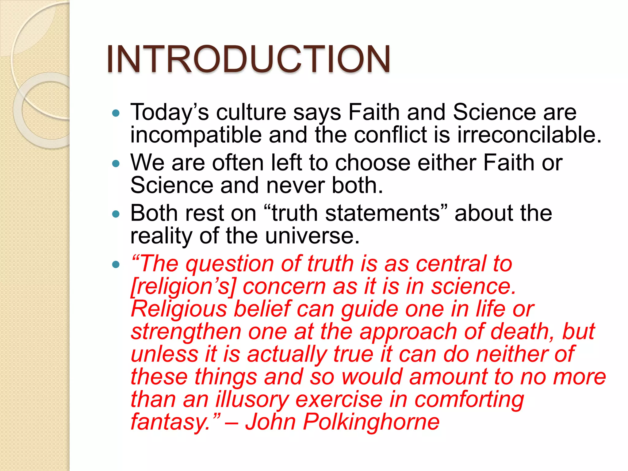 Faith and Science.pptx | Atheism | Religion & Spirituality