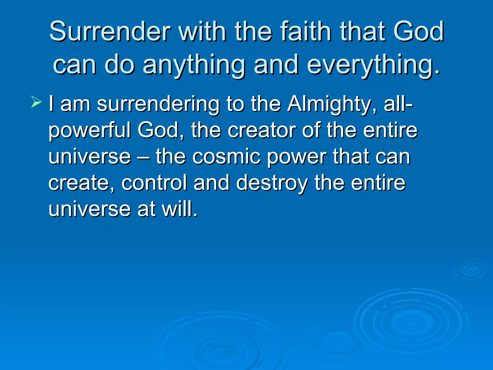 Faith And Surrender | PPT