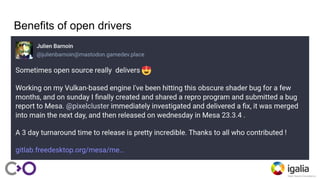 8 Years of Open Drivers, including the State of Vulkan in Mesa | PDF ...