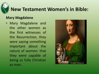 Faith formation of women’s | PPT