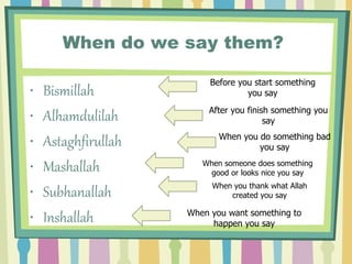 Faithful phrases - Islamic Class | PPTX