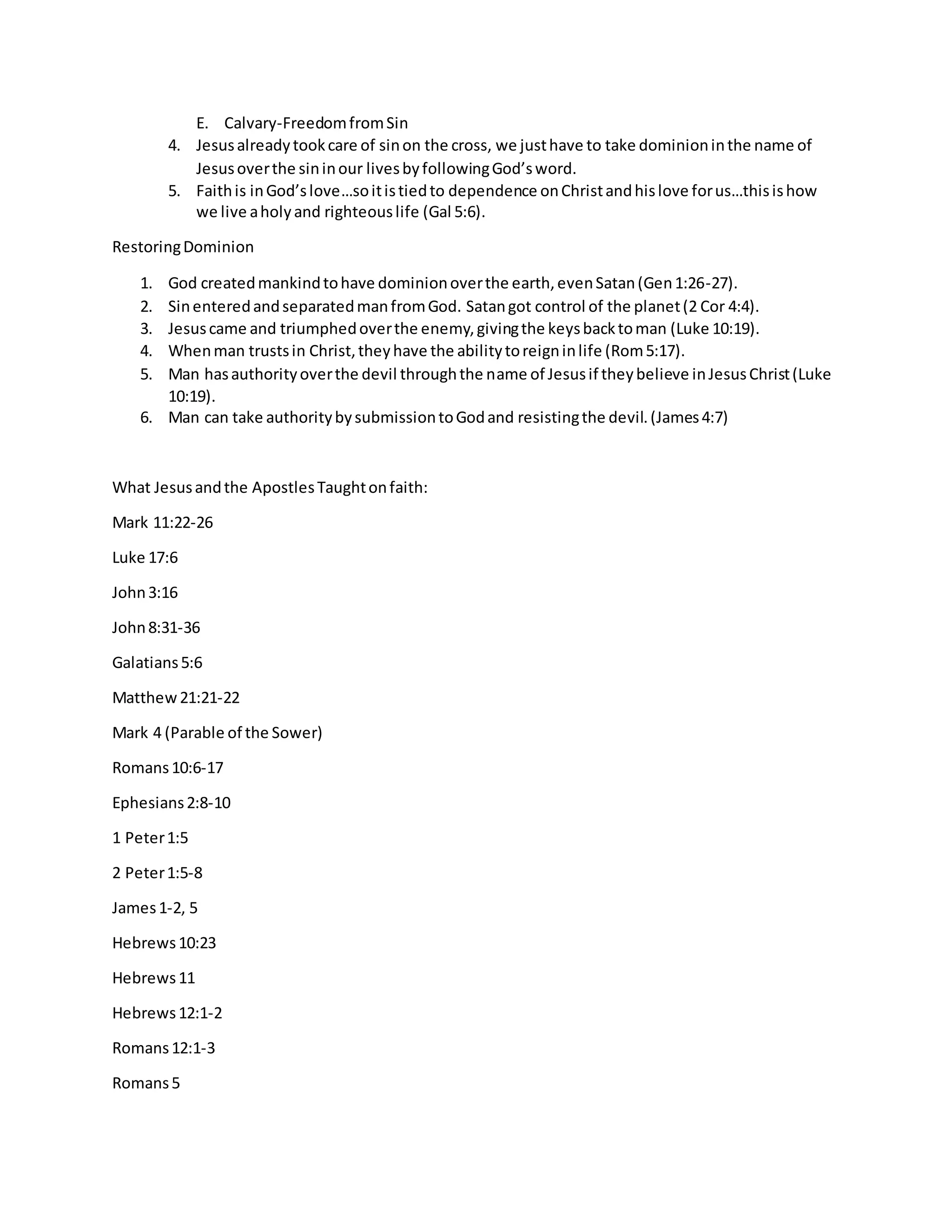 Basics of Faith | DOCX | Christianity | Religion & Spirituality