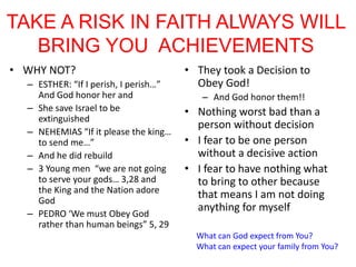 Faith it's a Risk | PPTX | Christianity | Religion & Spirituality