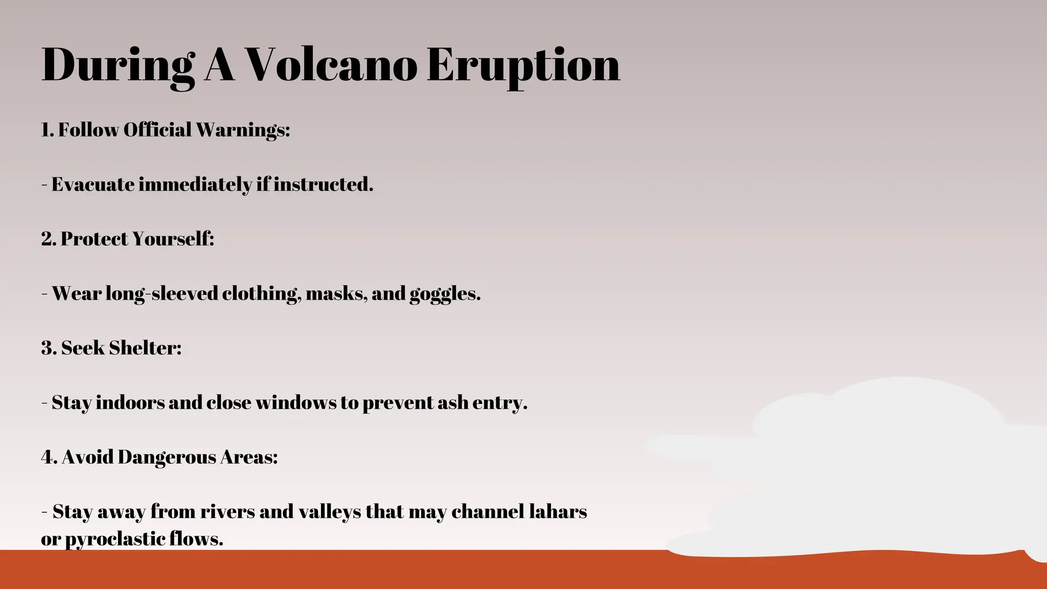 Before, during, after, volcanic eruption | PDF