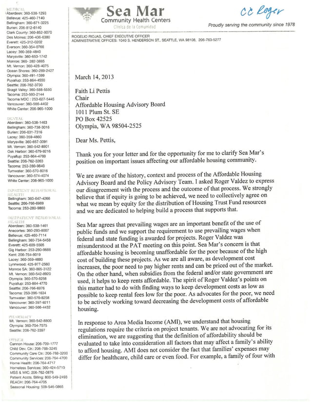 Response to Faith Pettis Letter back in 2013 | PDF