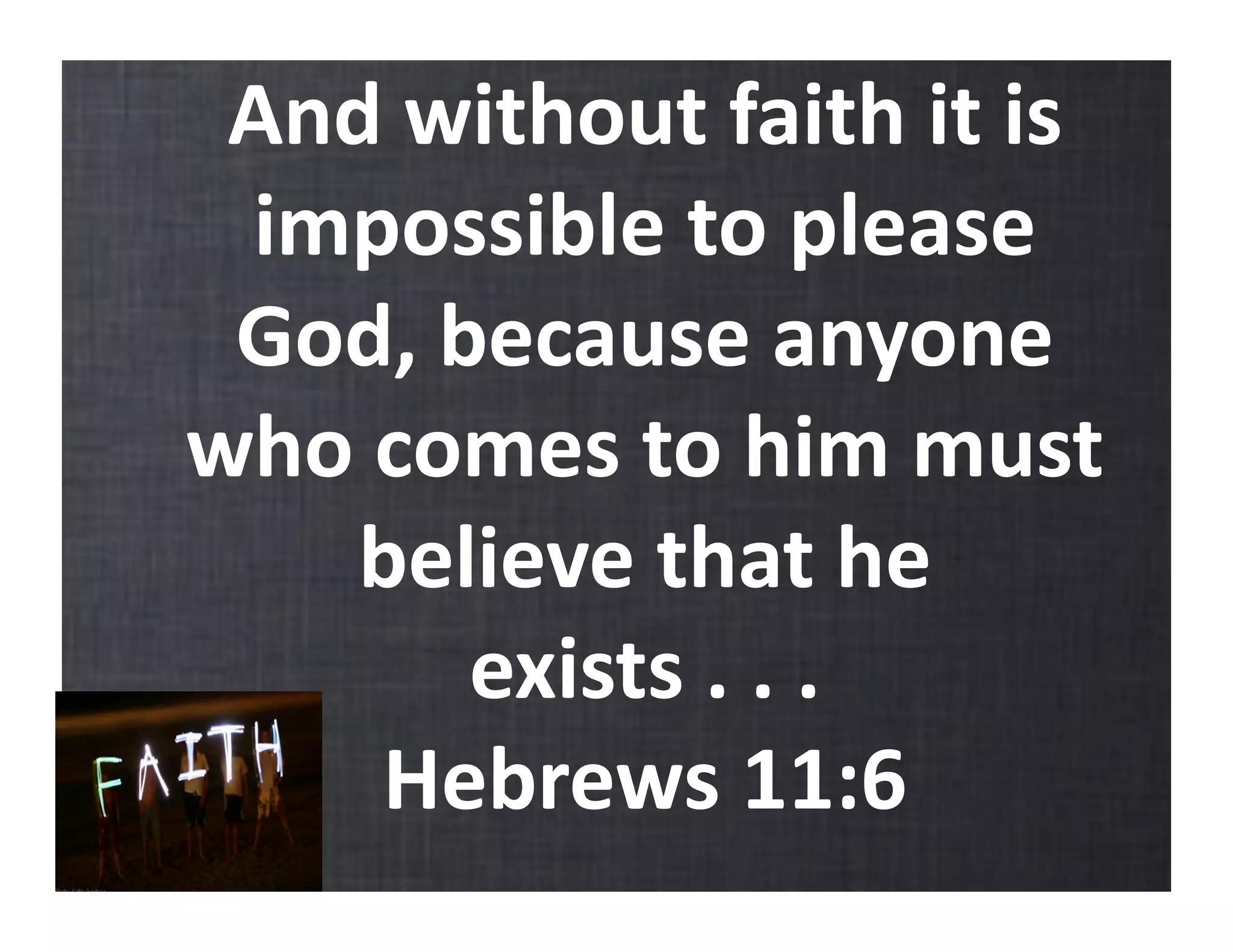 Faith Pleases God Sermon Slides | PDF