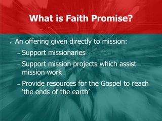 Faith Promise Principles | PPTX
