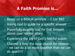Faith Promise Principles | PPTX