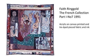 Faith Ringgold and flags - art lesson powerpoint | PPTX