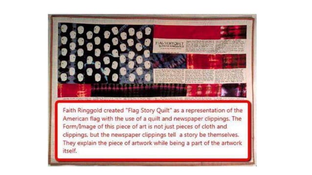 Faith Ringgold and flags - art lesson powerpoint | PPT