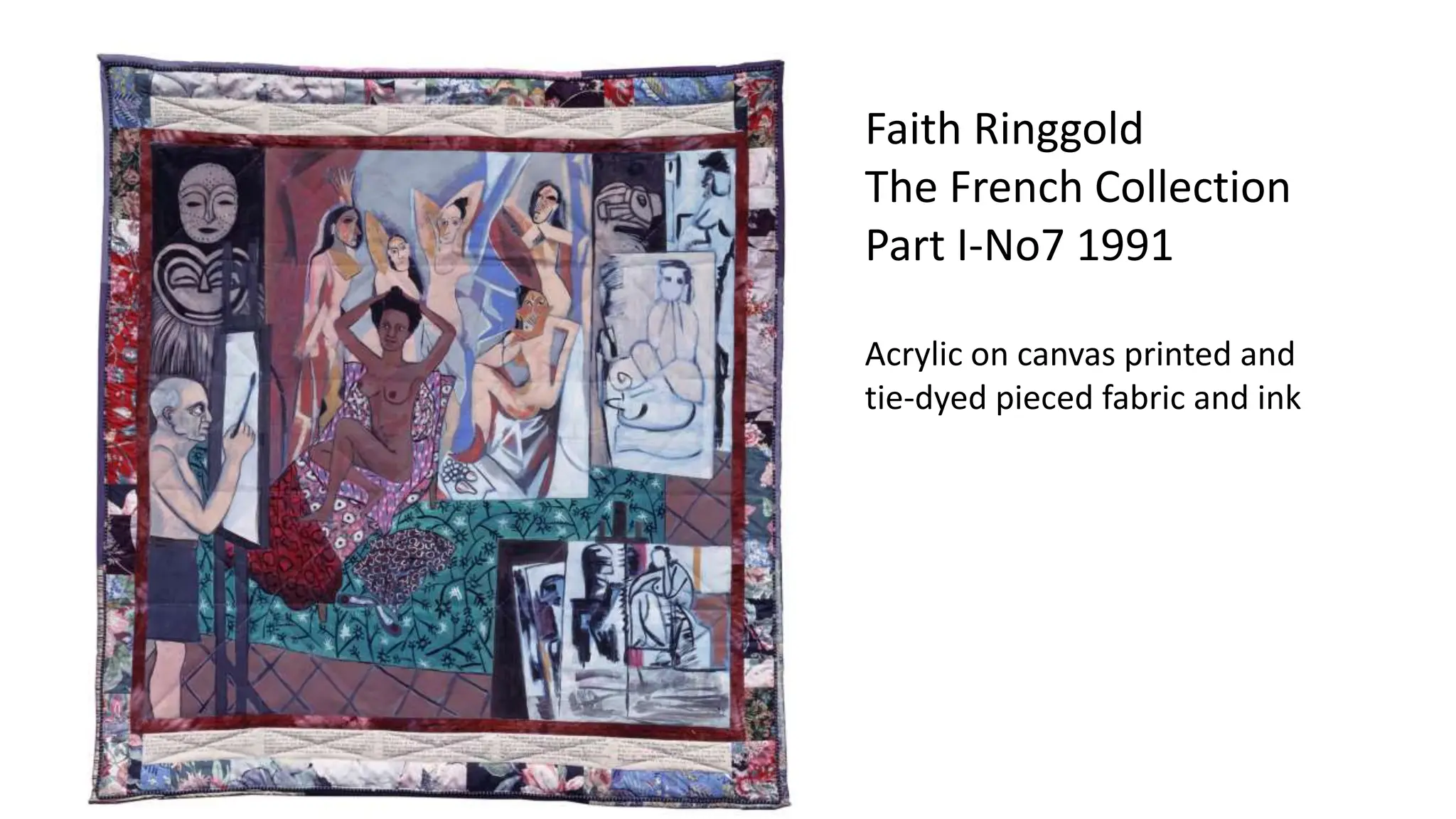Faith Ringgold and flags - art lesson powerpoint | PPTX