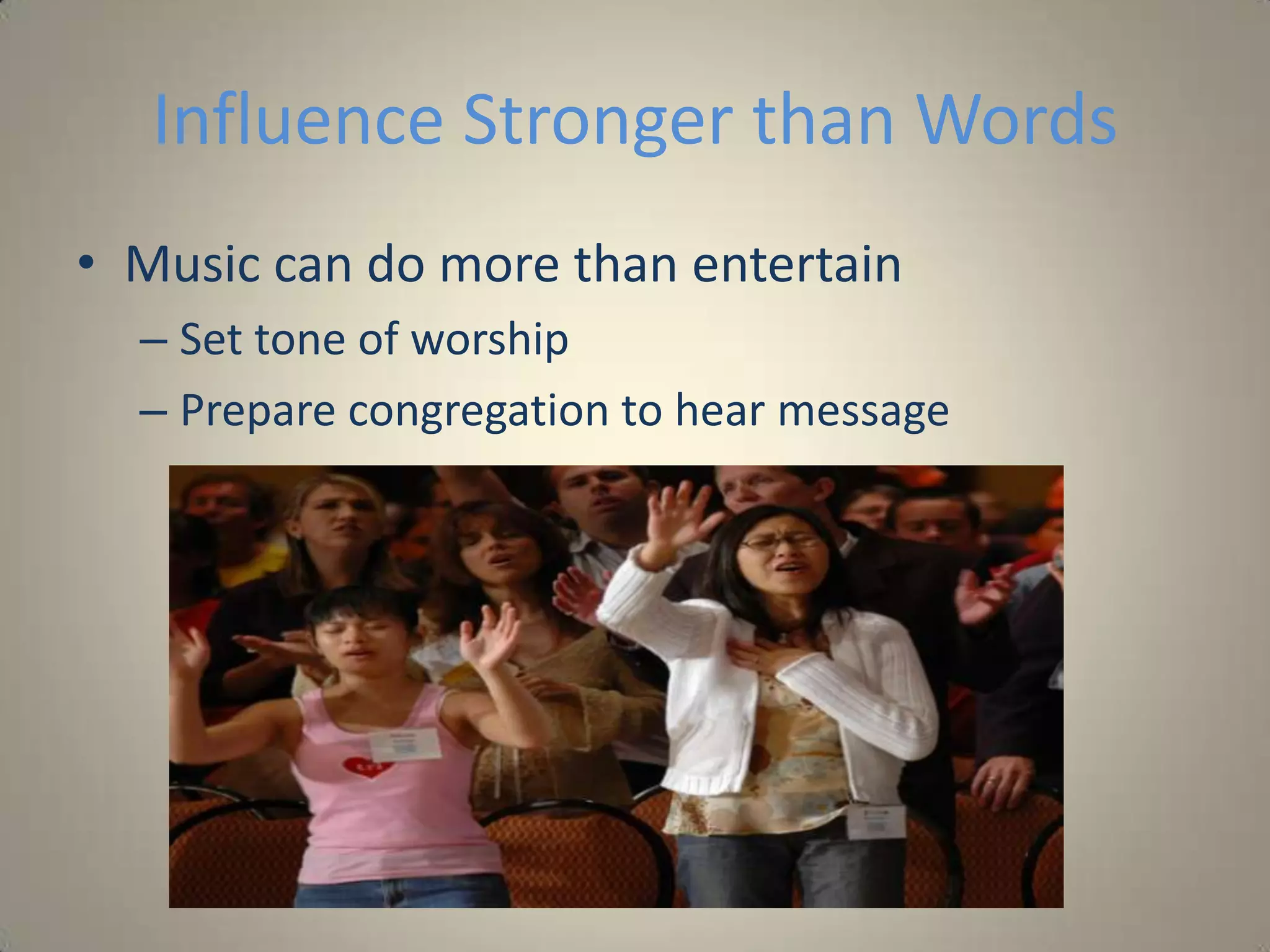 Faith through music | PPTX