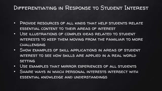 Faith Ward - Differentiation: Supporting All Learners in the School Library | PPT