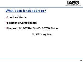 FIRST ARTICLE INSPECTION | PPT