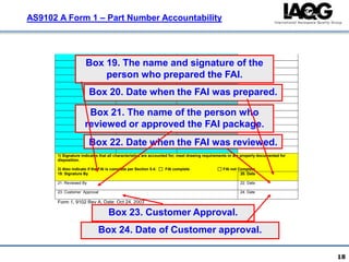 FIRST ARTICLE INSPECTION | PPT