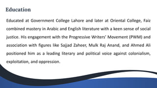 Faiz Ahmad Faiz: Concepts of Culture and Identity | PDF
