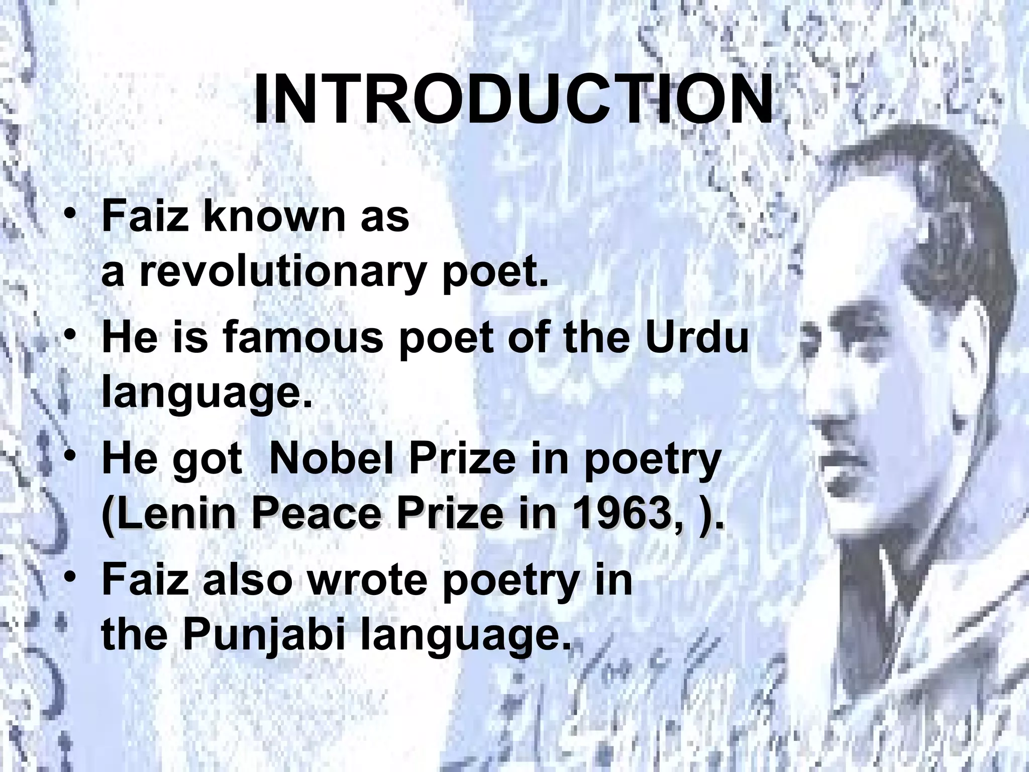 Faiz ahmad faiz | PPT